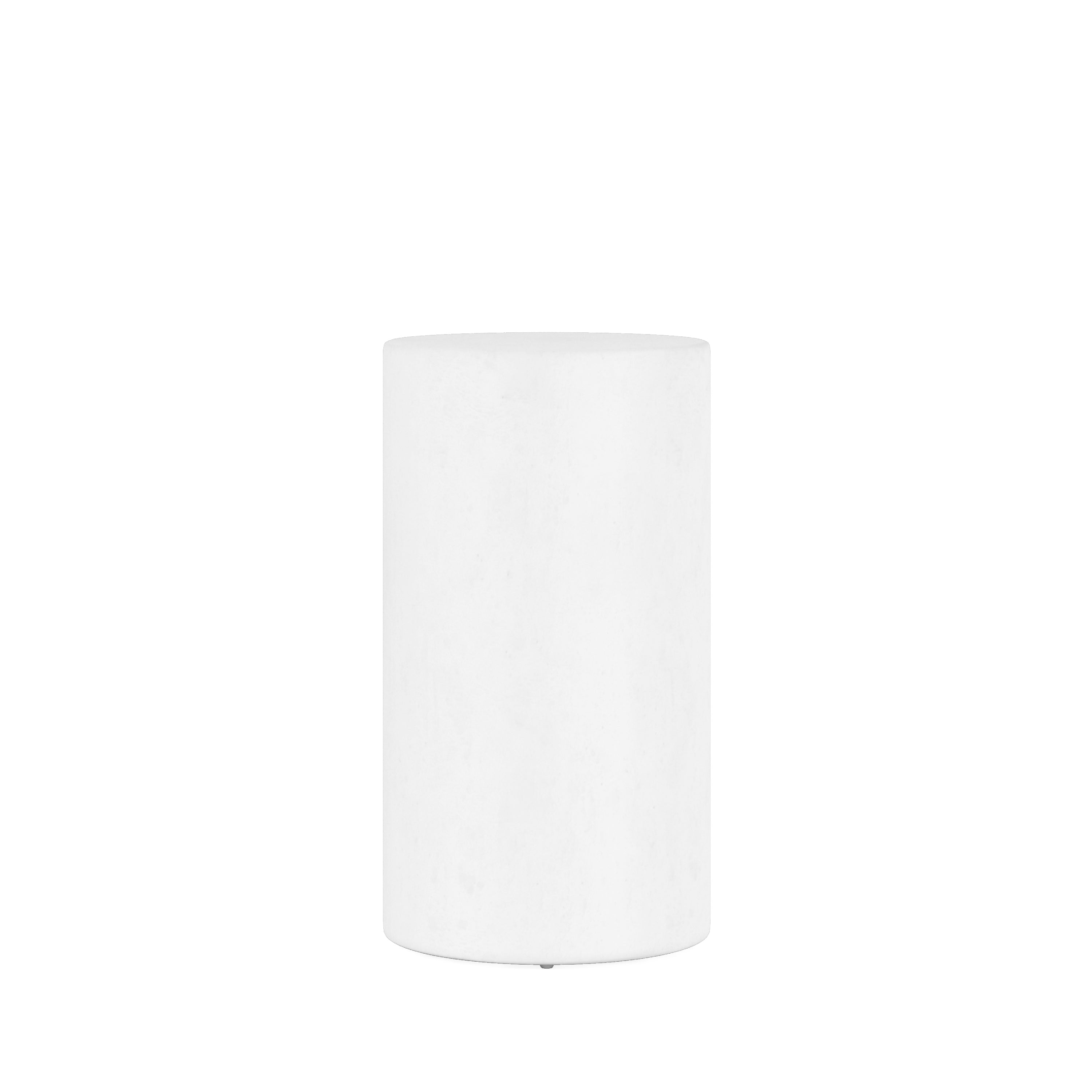 Garrison Spot Table - Casual Contemporary Emory White Cast Resin Colum