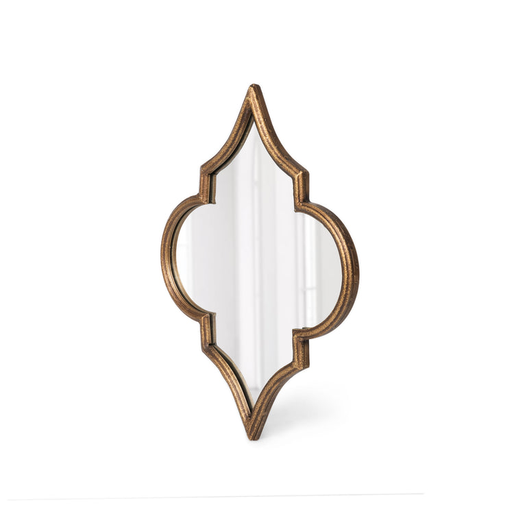 Ogee Mirror - Elegant Distressed Gold Frame for Stylish Home Decor and