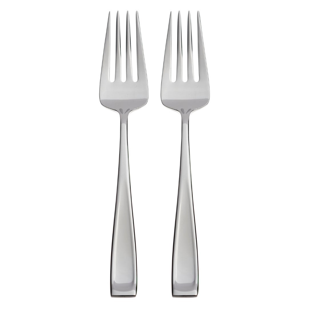 Oneida Moda Premium Stainless Steel Serving Forks, Set of 2 - Heavywei