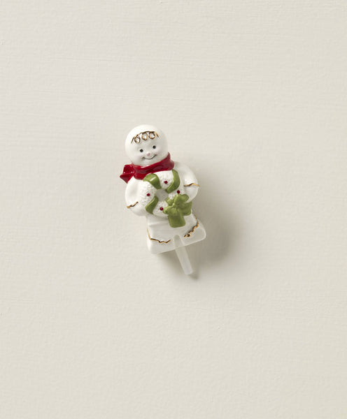 Profile Popper Gingerbread Charm: Porcelain with 24K Gold Accents for ...