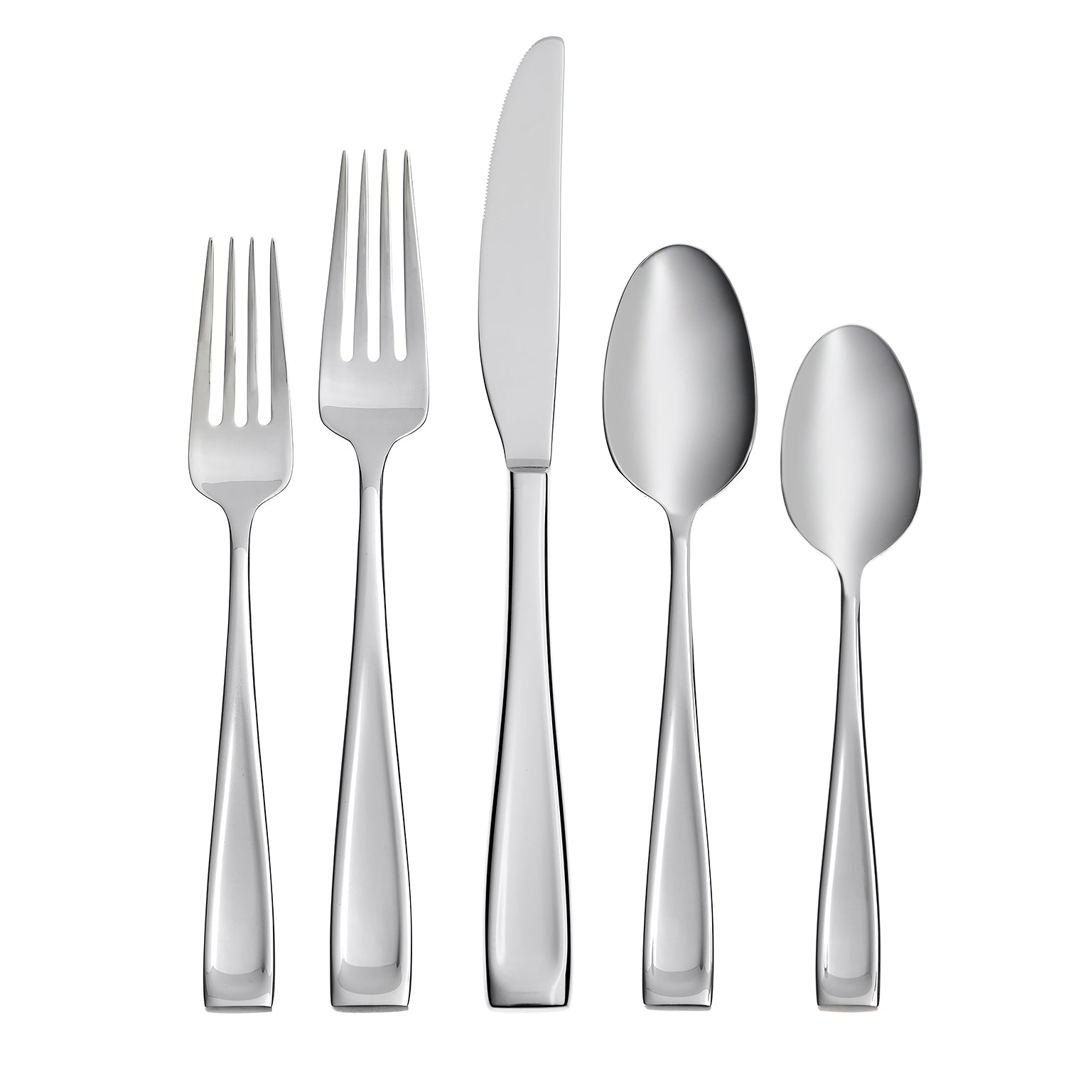 Oneida Moda 75-Piece Flatware Set, Mirror Finish, 18/10 Stainless Stee
