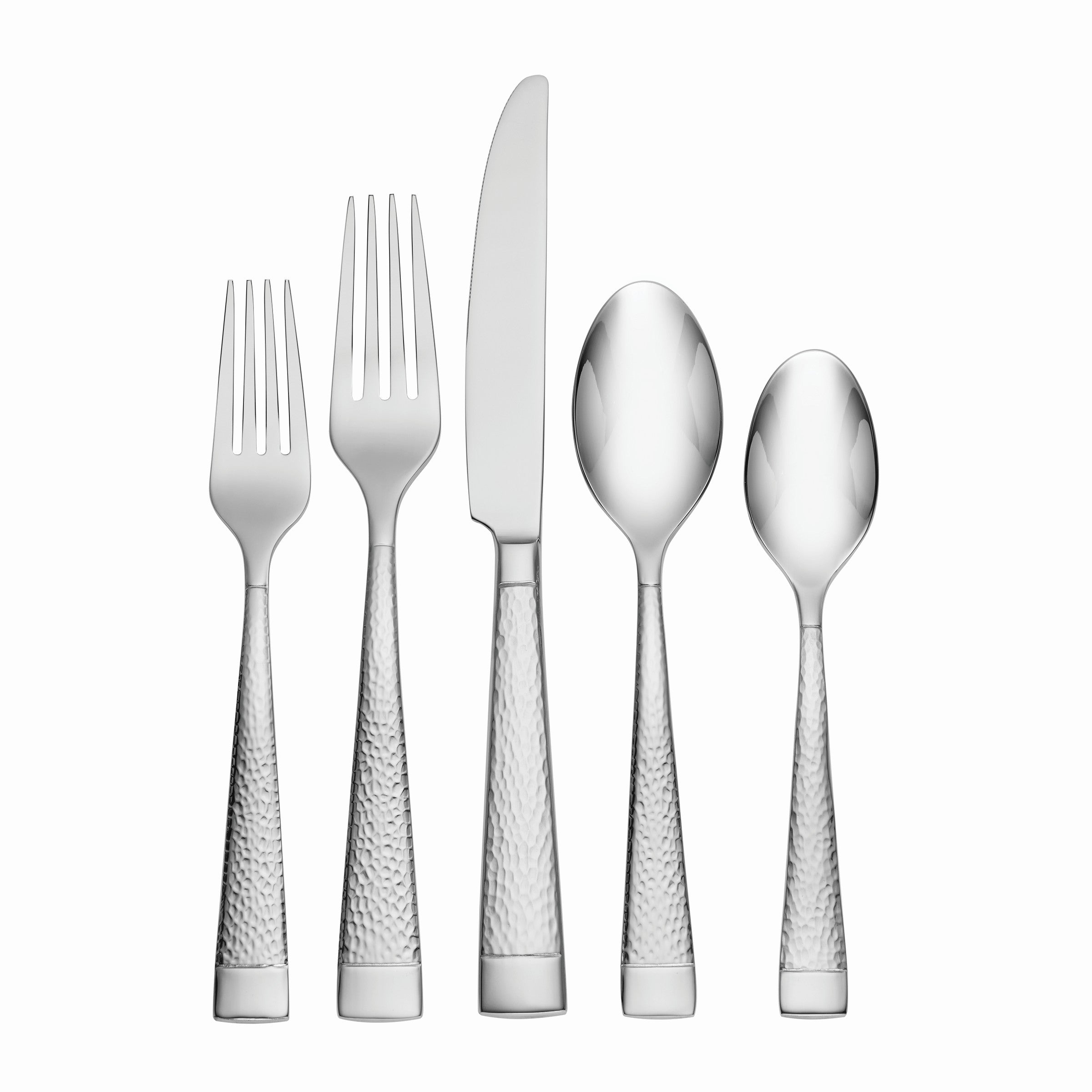 Oneida Sambre 65-Piece Stainless Steel Flatware Set - Elegant Hammered