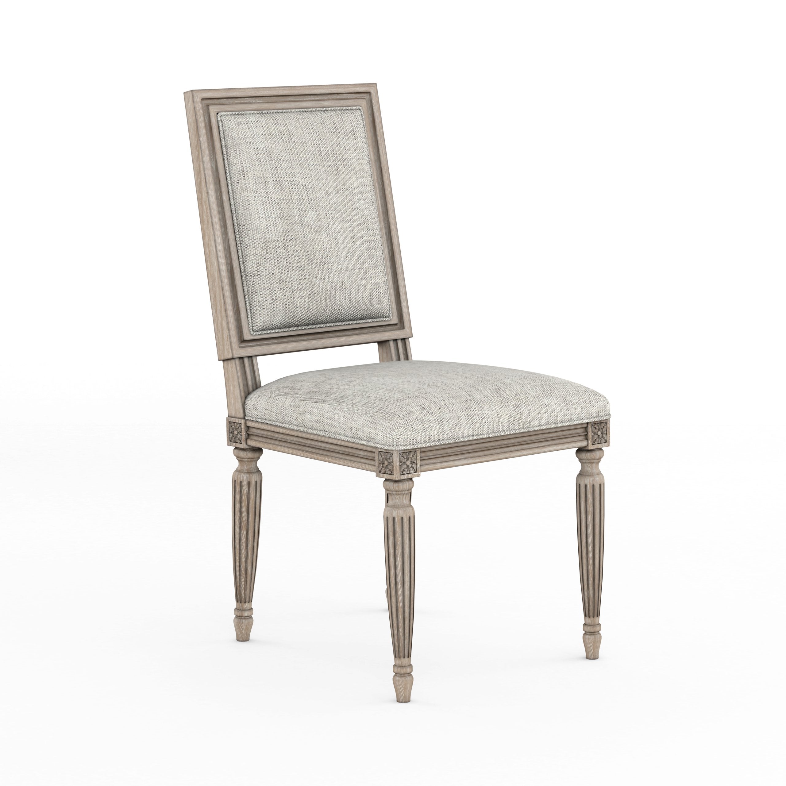 Somerton Upholstered Back Side Chair - Traditional Portobello Finish,