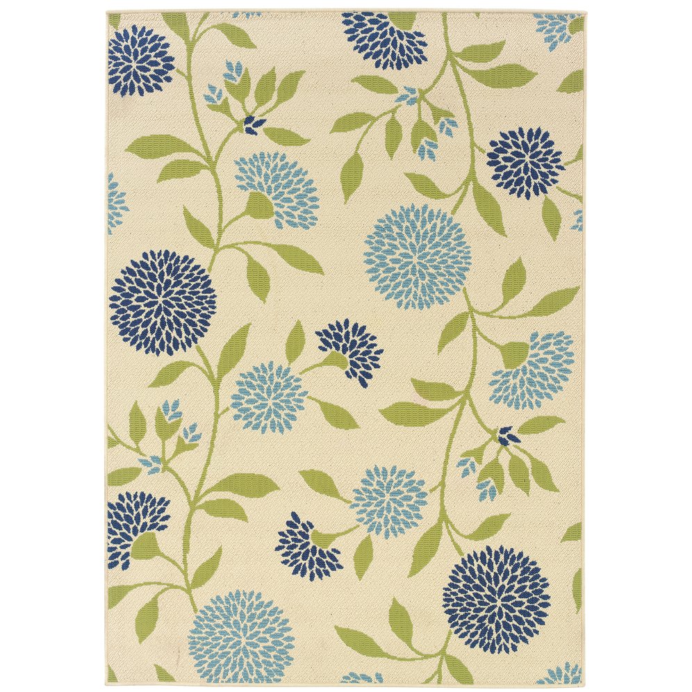 Caspian Indoor/Outdoor Area Rug – Vibrant Mediterranean Colors with St