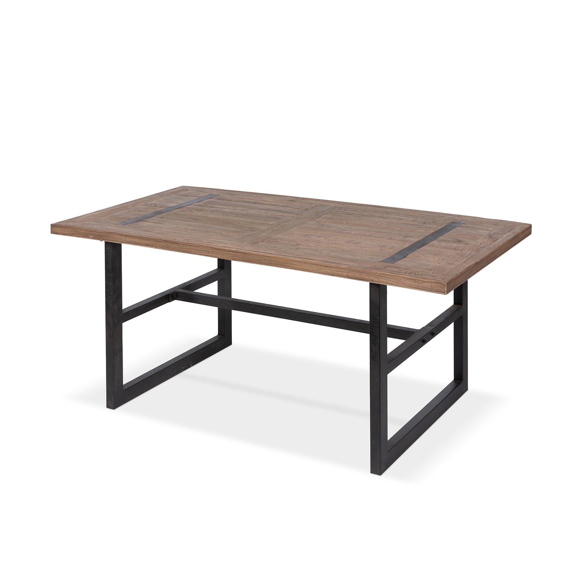 Reclaimed Oak Garden Table - Rustic, Sturdy Design with Recycled Wood