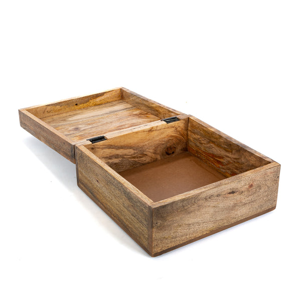 Heritage Inlay Wood Hinged Lidded Box – English Elm