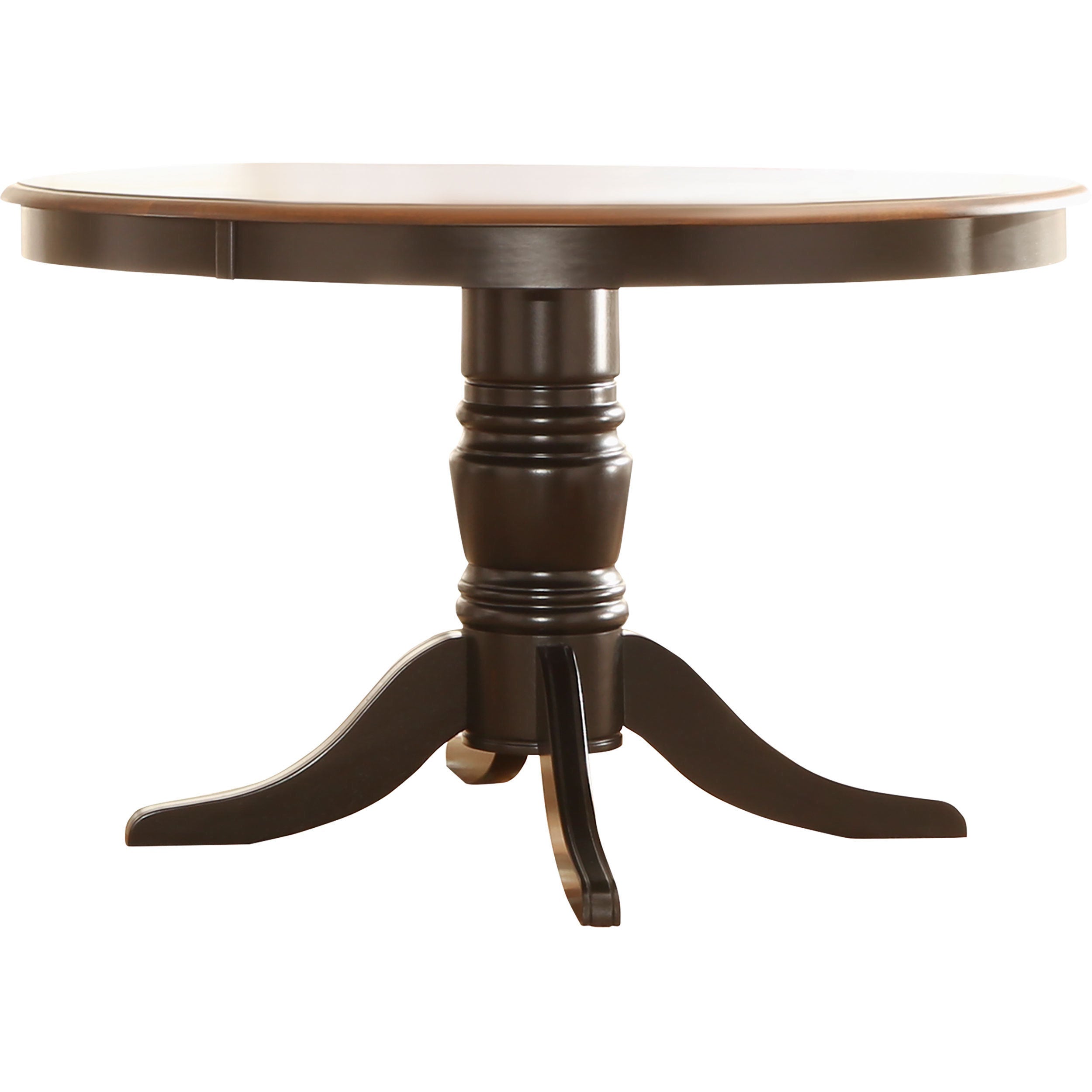 Antonio Two-Tone Round Dining Table - Stylish Cherry-Finished Design f