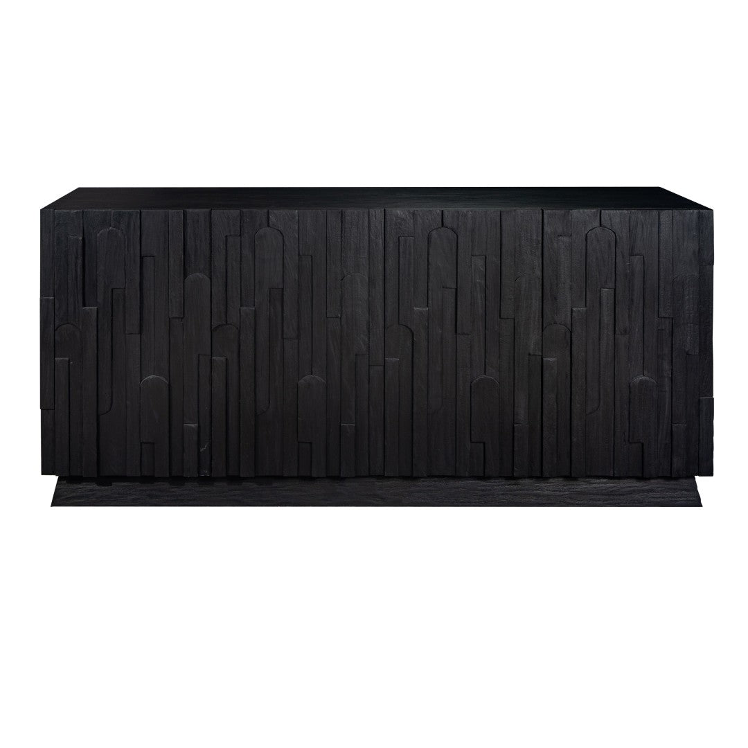 Minato Credenza - Hand-Finished Shou Sugi Ban Design With Versatile St