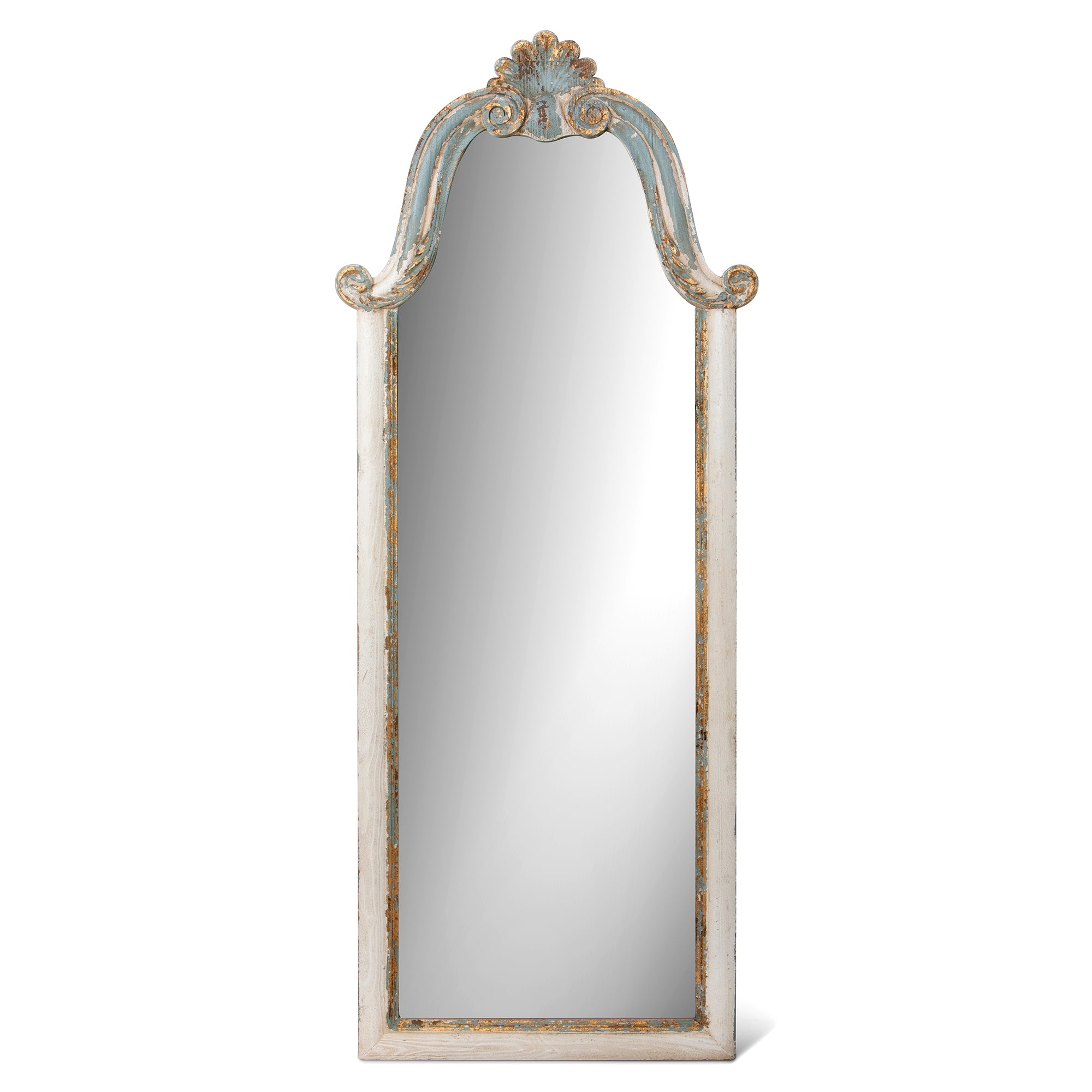 Vestibule Full-Length Carved Wood Mirror - Elegant Rustic Design for G