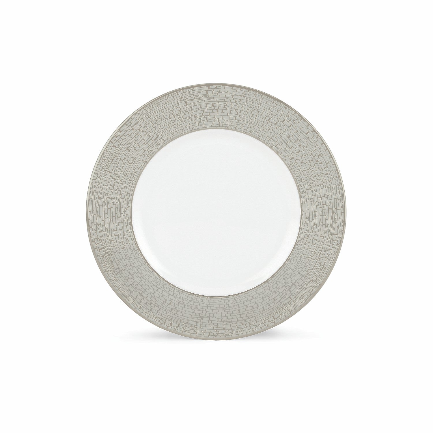 Kate Spade June Lane 9" Bone China Plate with Platinum Accents and Dra