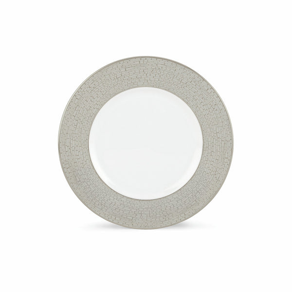 Kate Spade June Lane 9" Bone China Plate with Platinum Accents and Dra ...