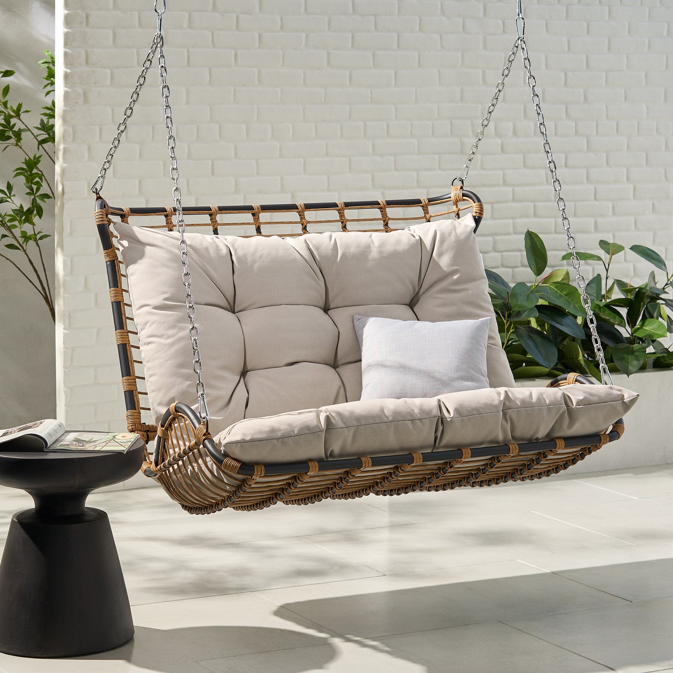 Christopher Knight Home® - Arruda Wicker Porch Swing With Water-Resist