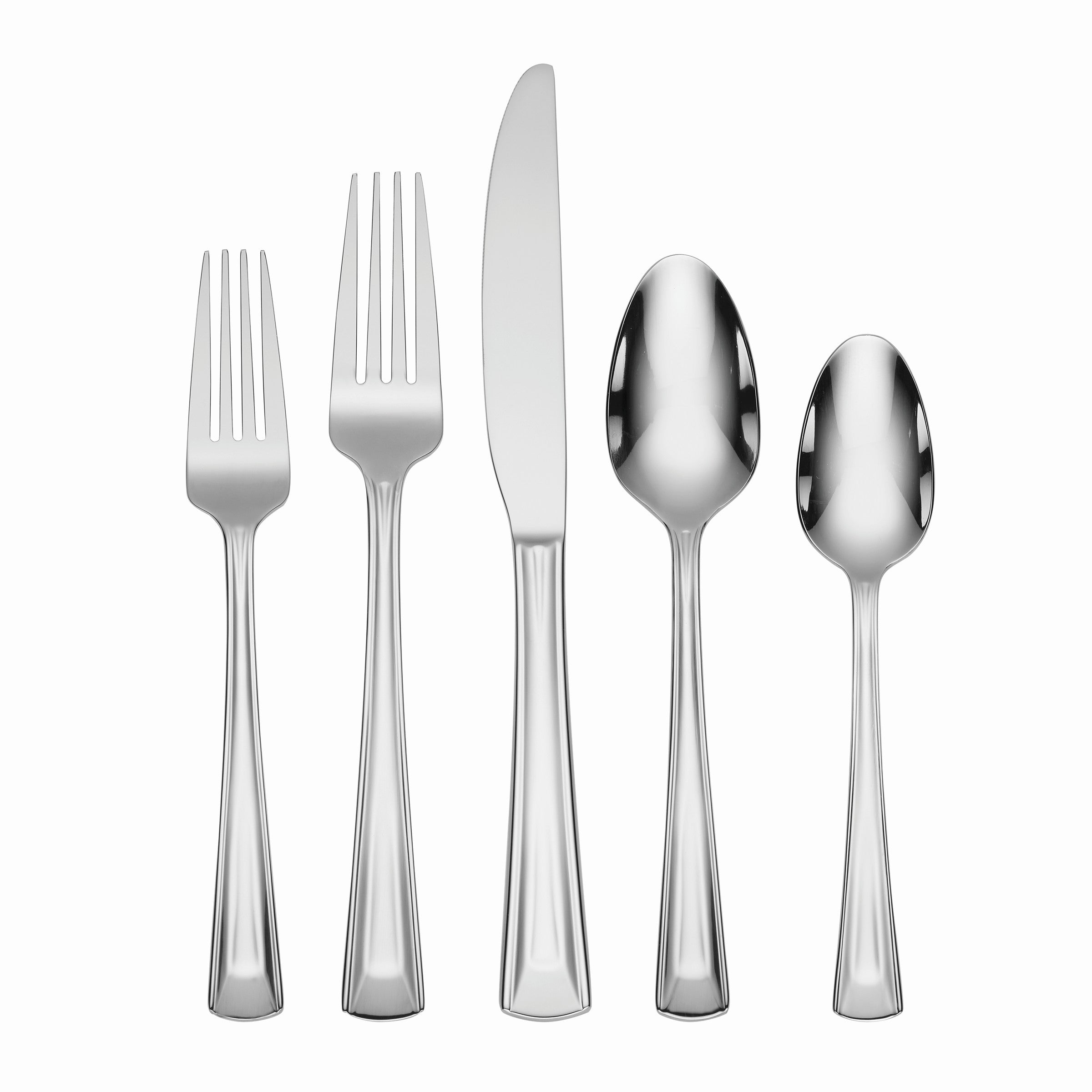 Oneida Cella 42-Piece Stainless Steel Flatware Set, Service for 8 with