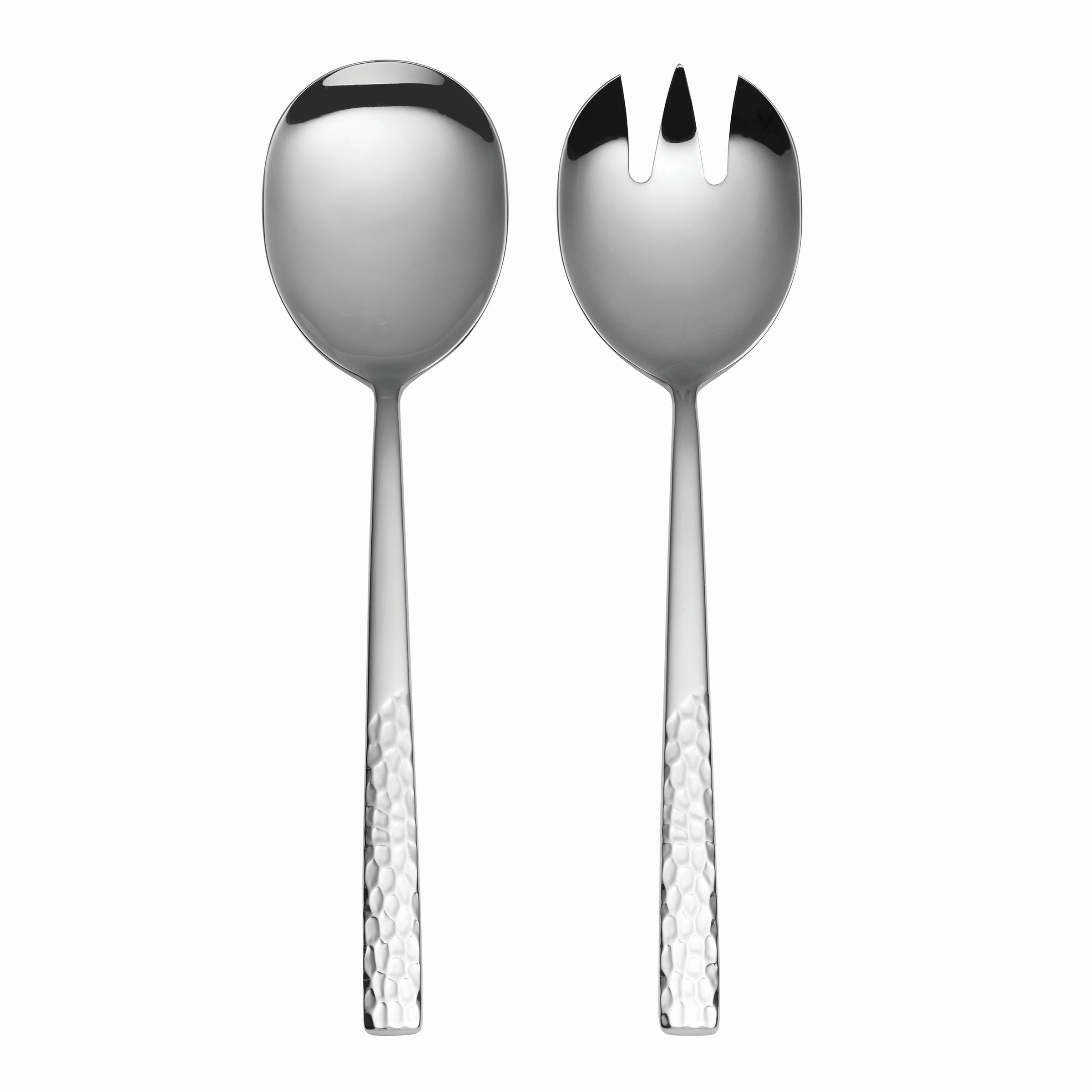 Oneida Mezze Elegant Stainless Steel Salad Servers, Dishwasher Safe, S