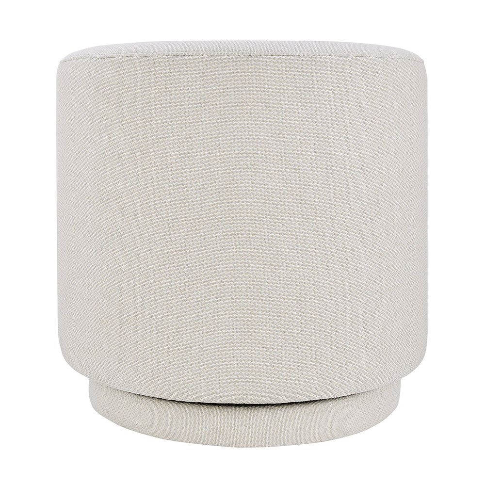 Rachel Fabric Swivel Accent Arm Chair - Chic Cream Lounge Chair for Li