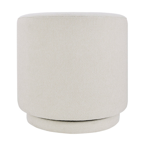 Rachel Fabric Swivel Accent Arm Chair - Chic Cream Lounge Chair for Li