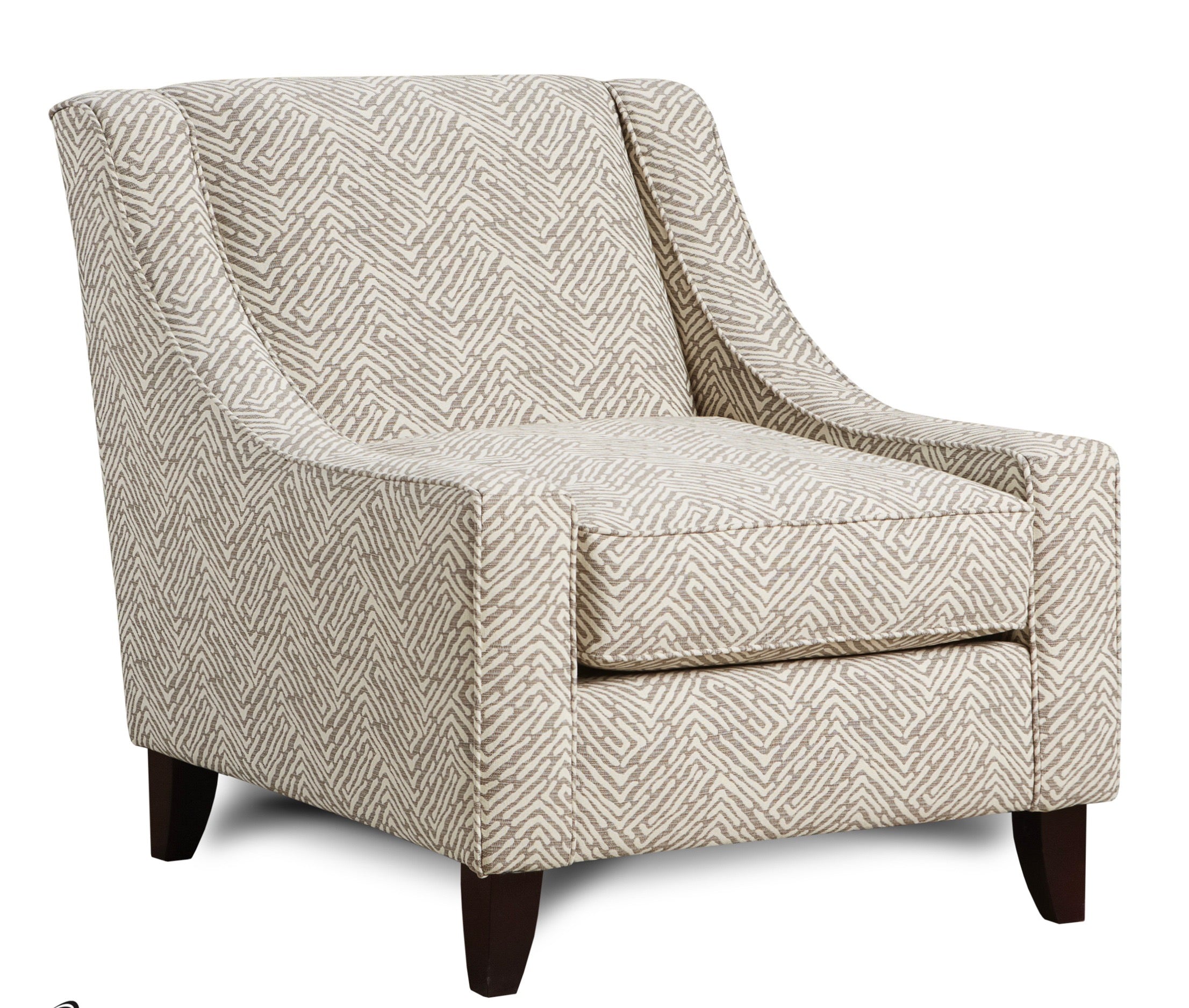 592 Macedonia Berber Accent Chair - Elegant, Durable, Made in USA with