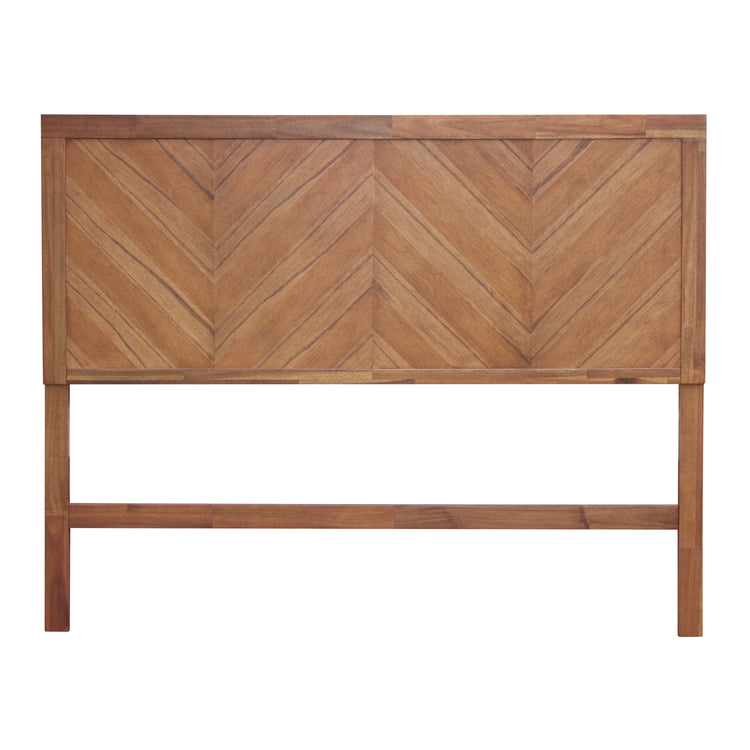 Piero Chevron Queen Headboard – Modern Acacia Wood Design in Monterey