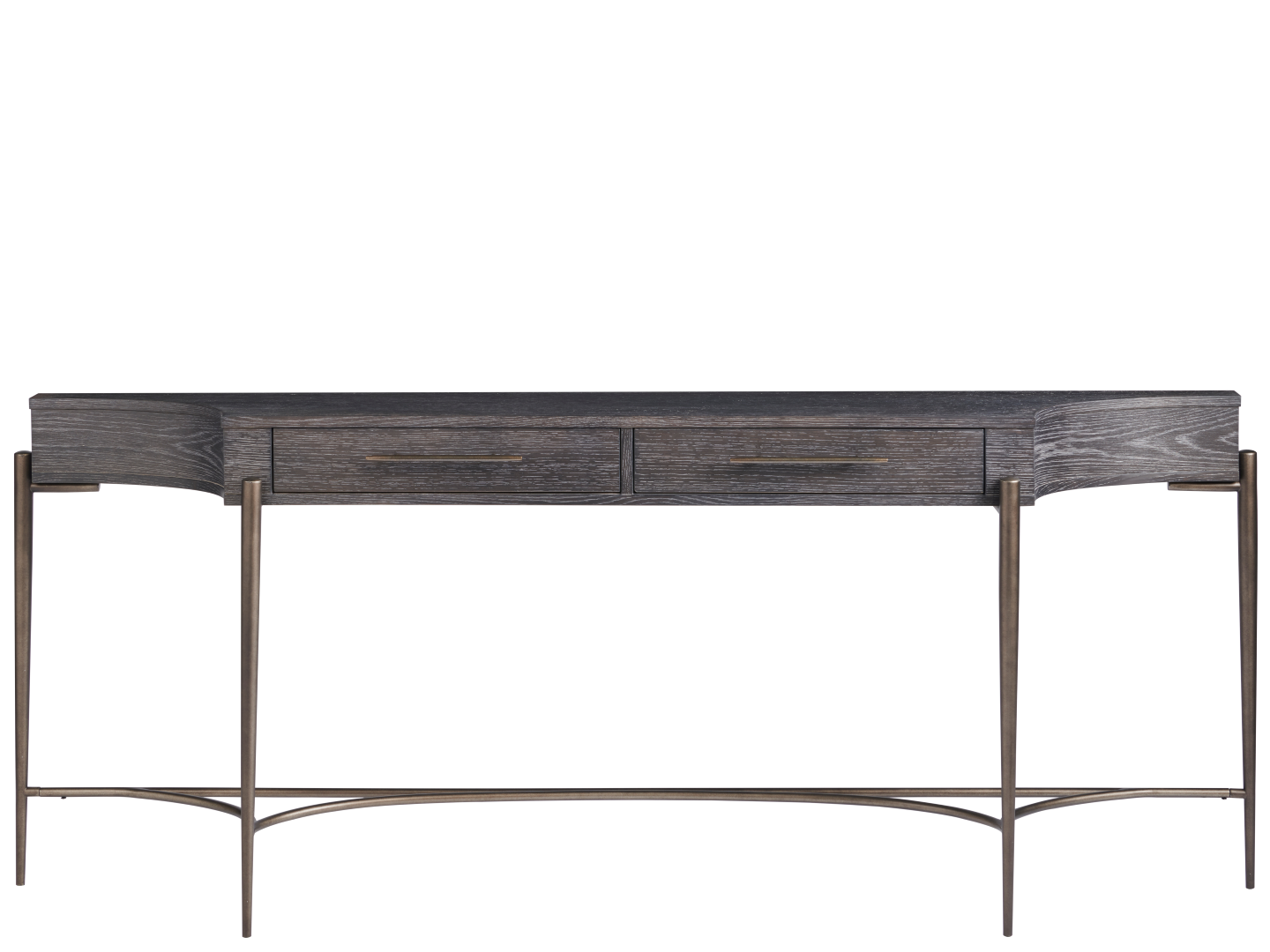 Curated Oslo Console Table - Stylish Two-Toned Mid-Century Design with