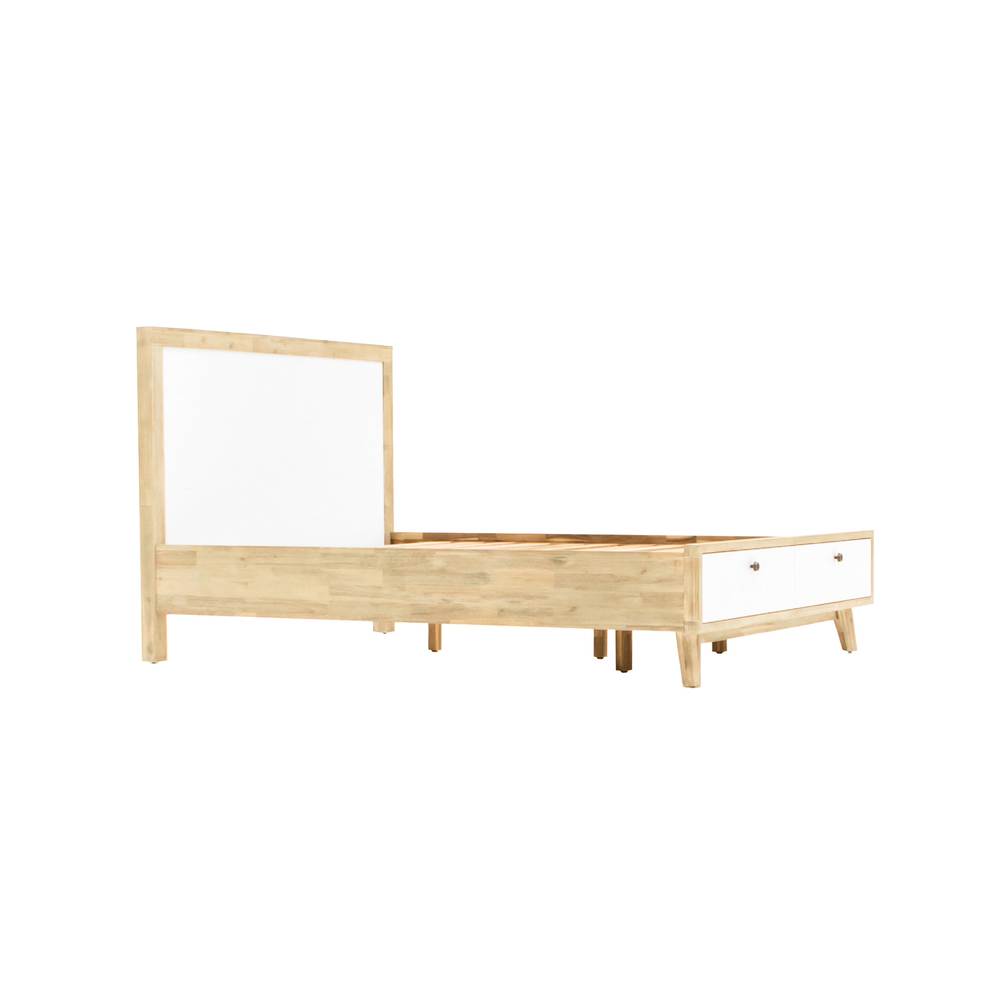 Ava Bed - Elegant Solid Acacia Frame with Spacious Storage, Durable De