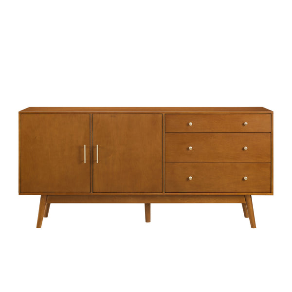 70" Modern 3-Drawer Sideboard with Adjustable Shelves - Stylish Storag ...