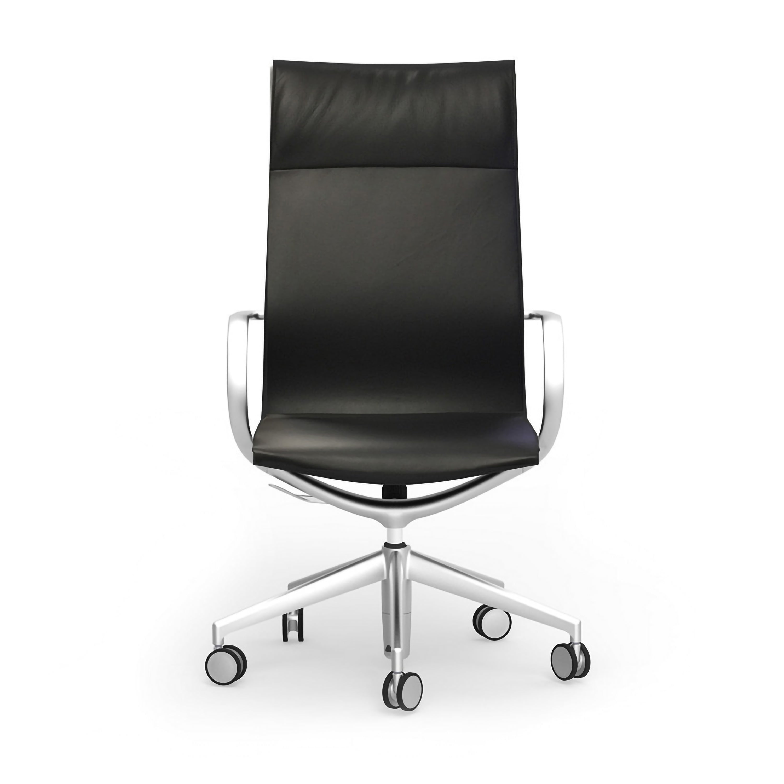 Renato High Back Office Chair - Stylish Leather Upholstery, Adjustable