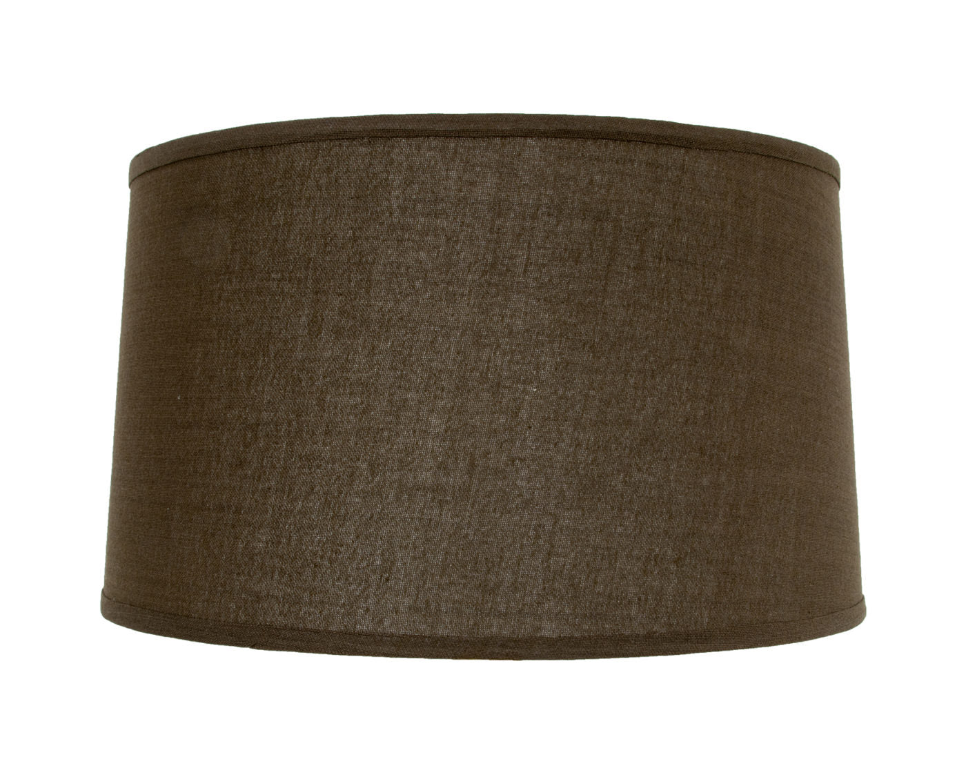FB-BROWN 20” Drum Shade - Elegant Dark Brown Fabric with Gold Lining f