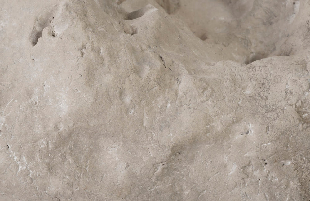 Colossal Cast Stone Sculpture - Modern Organic Art Piece for Contempor