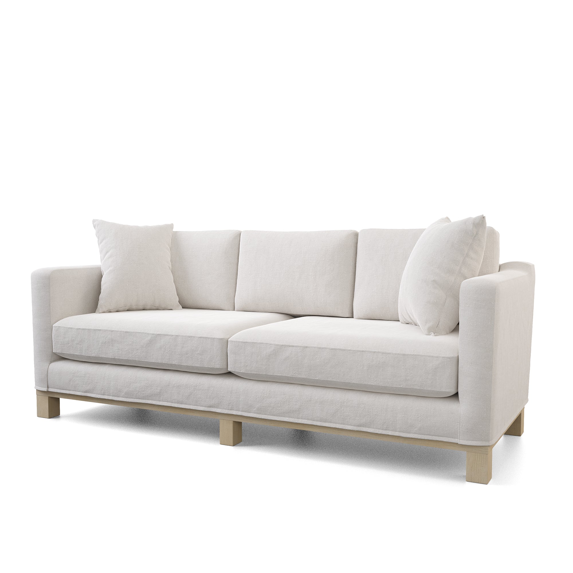 Weekender Jones Sofa - Stylish Linen Fabric, Sturdy Wood Frame, Easy A