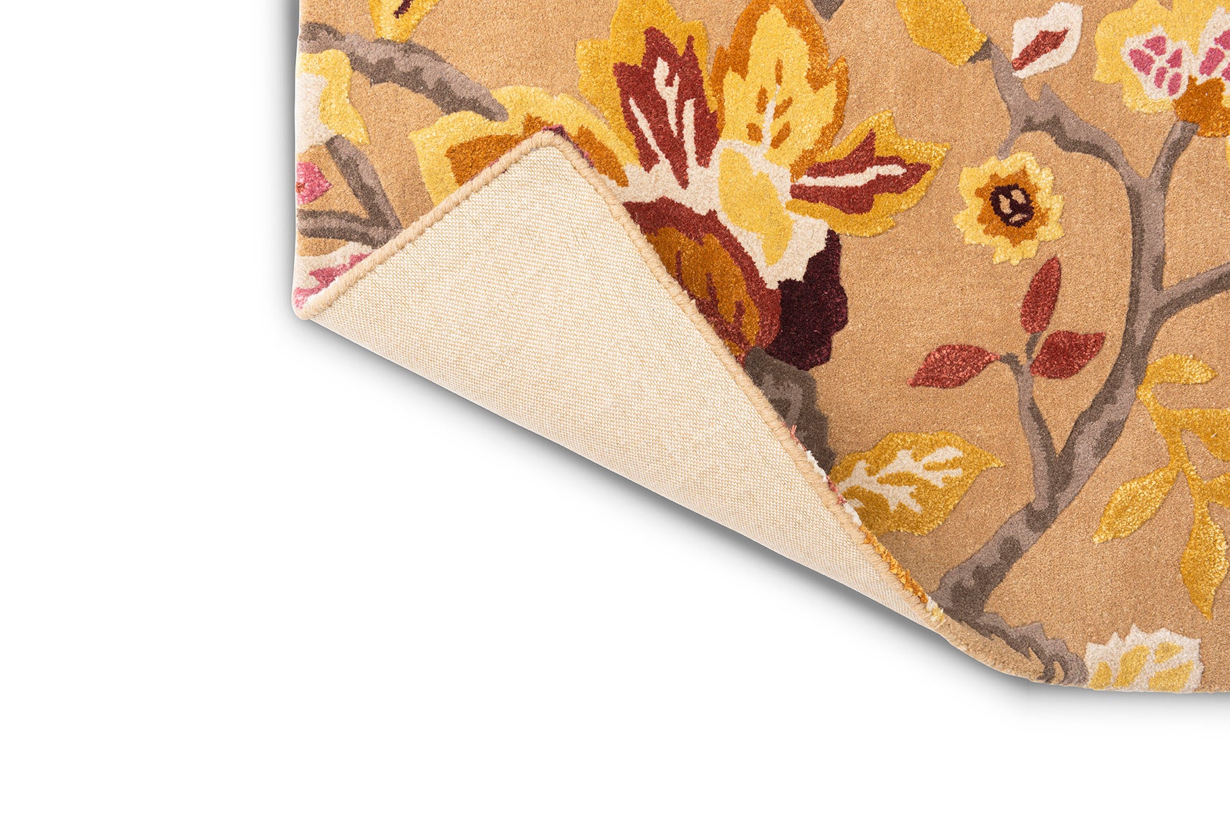 Sanderson Amanpuri Russet Hand-Tufted Wool Rug - Elegant Abstract Desi