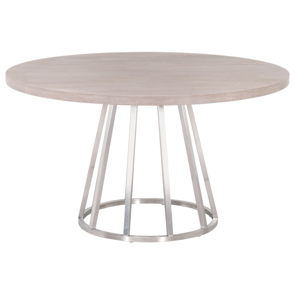 Traditions Turino 54" Round Dining Table Wood Top – English Elm