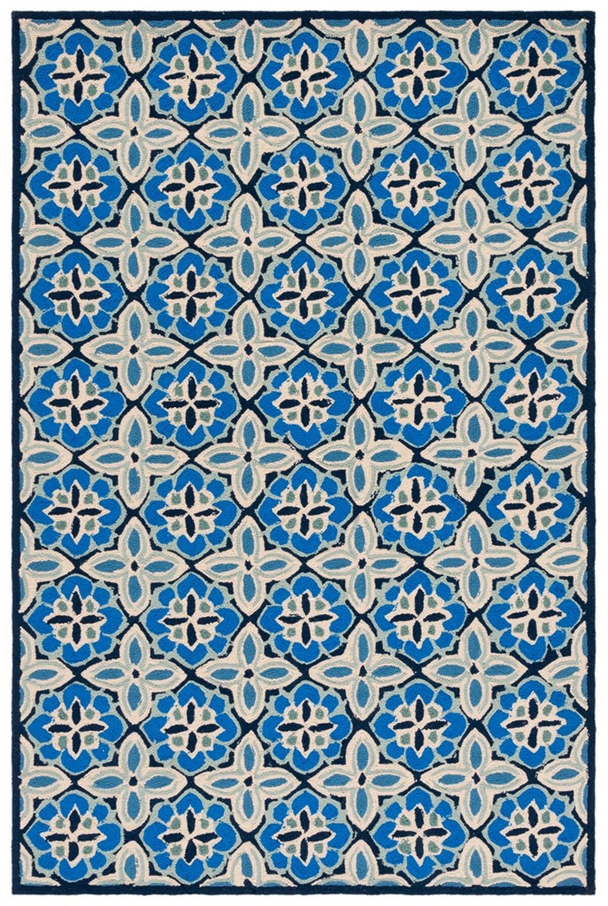 Four Seasons Hand Hooked Polypropylene Pile Rug – Elegant Design for C