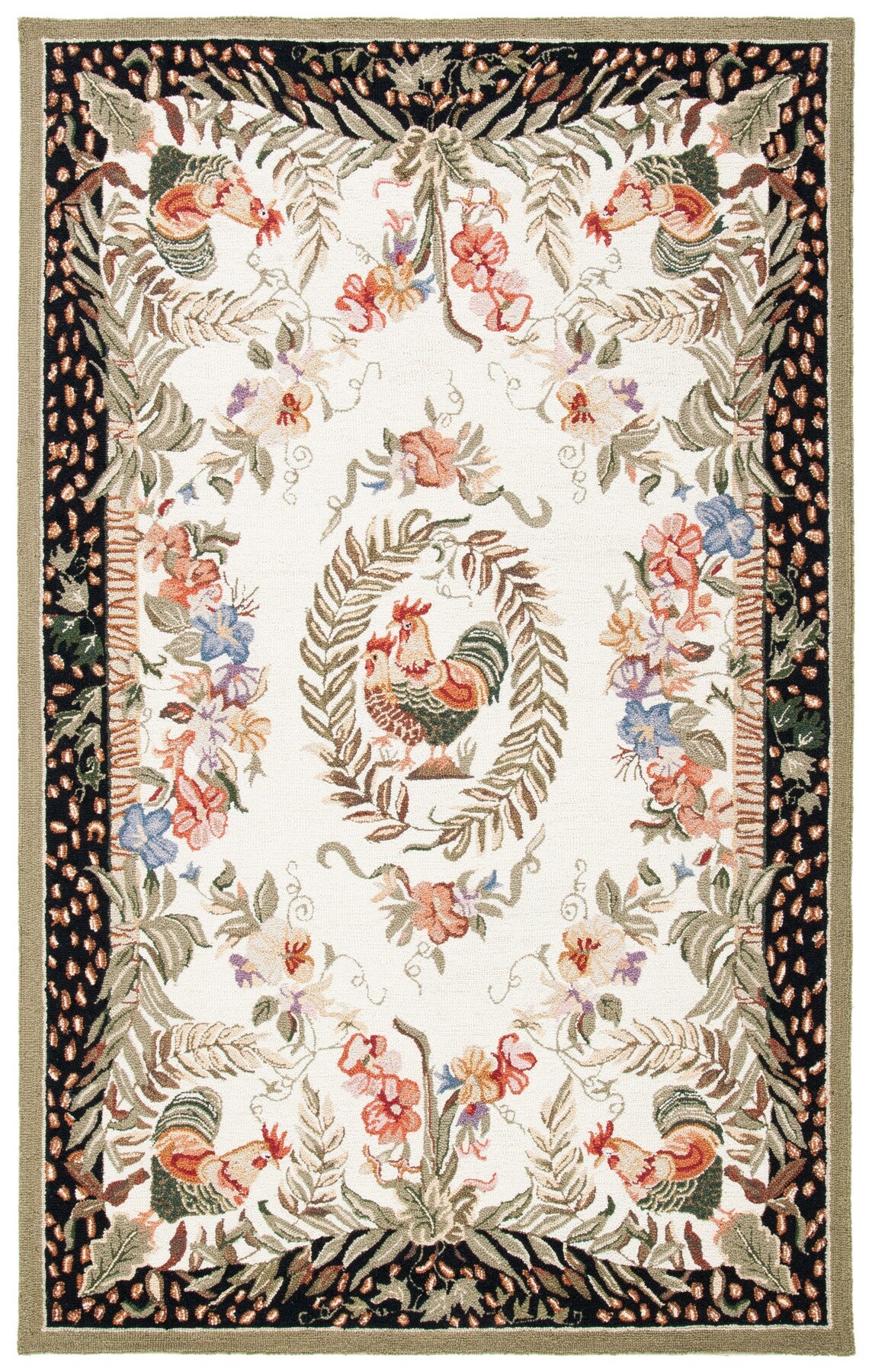 Hk92 Exquisite Hand Hooked Wool Rug from India – Perfect for Stylish L