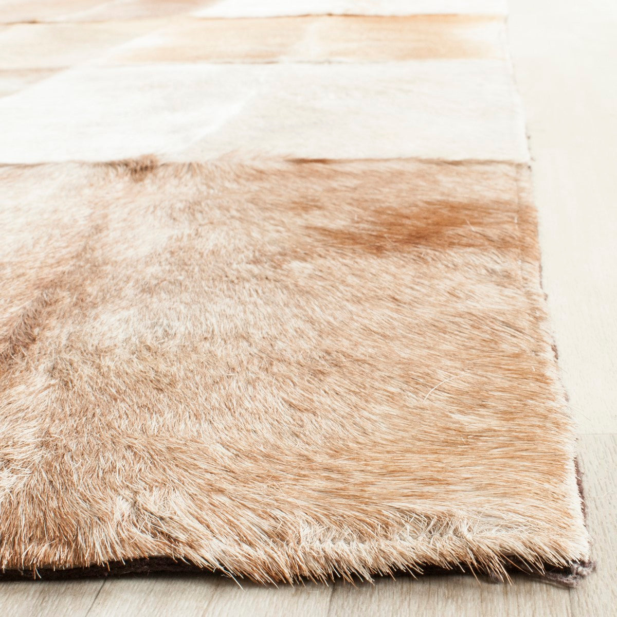 Studio Hand Woven Leather Rug - Fashion-Forward, Textural Hide Carpet